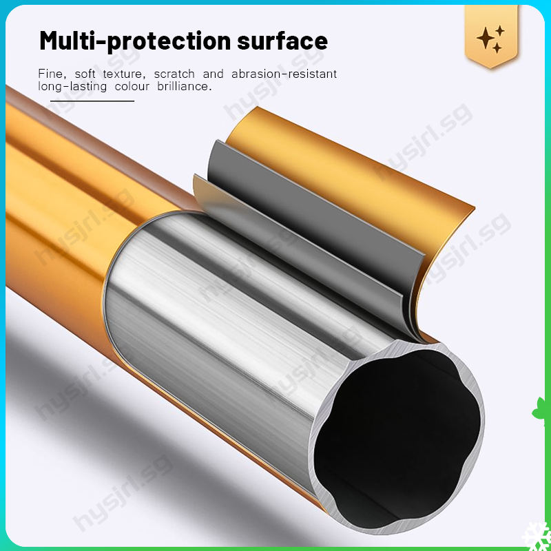 Aluminium alloy curtain rod beauty thickening Roman rod single rod ...