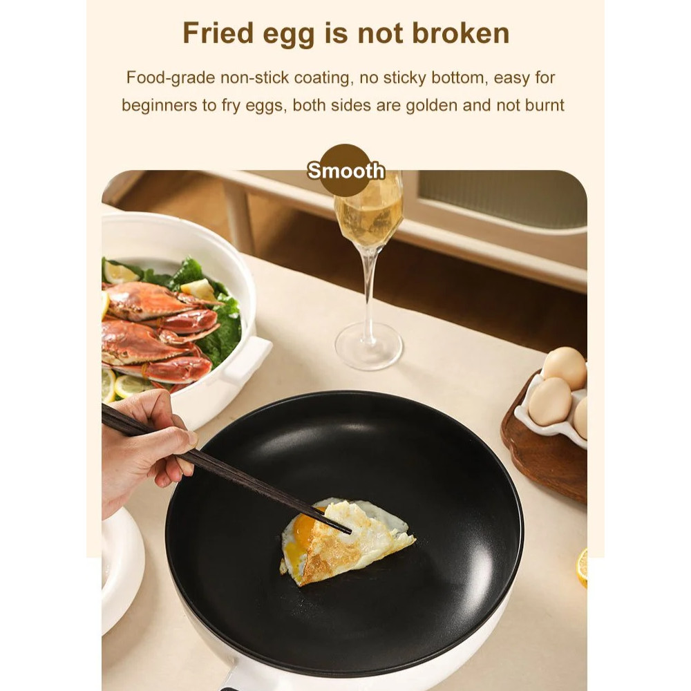 Multifunctional Electric Frying Pan With Steamer Frying Pan (4L ...