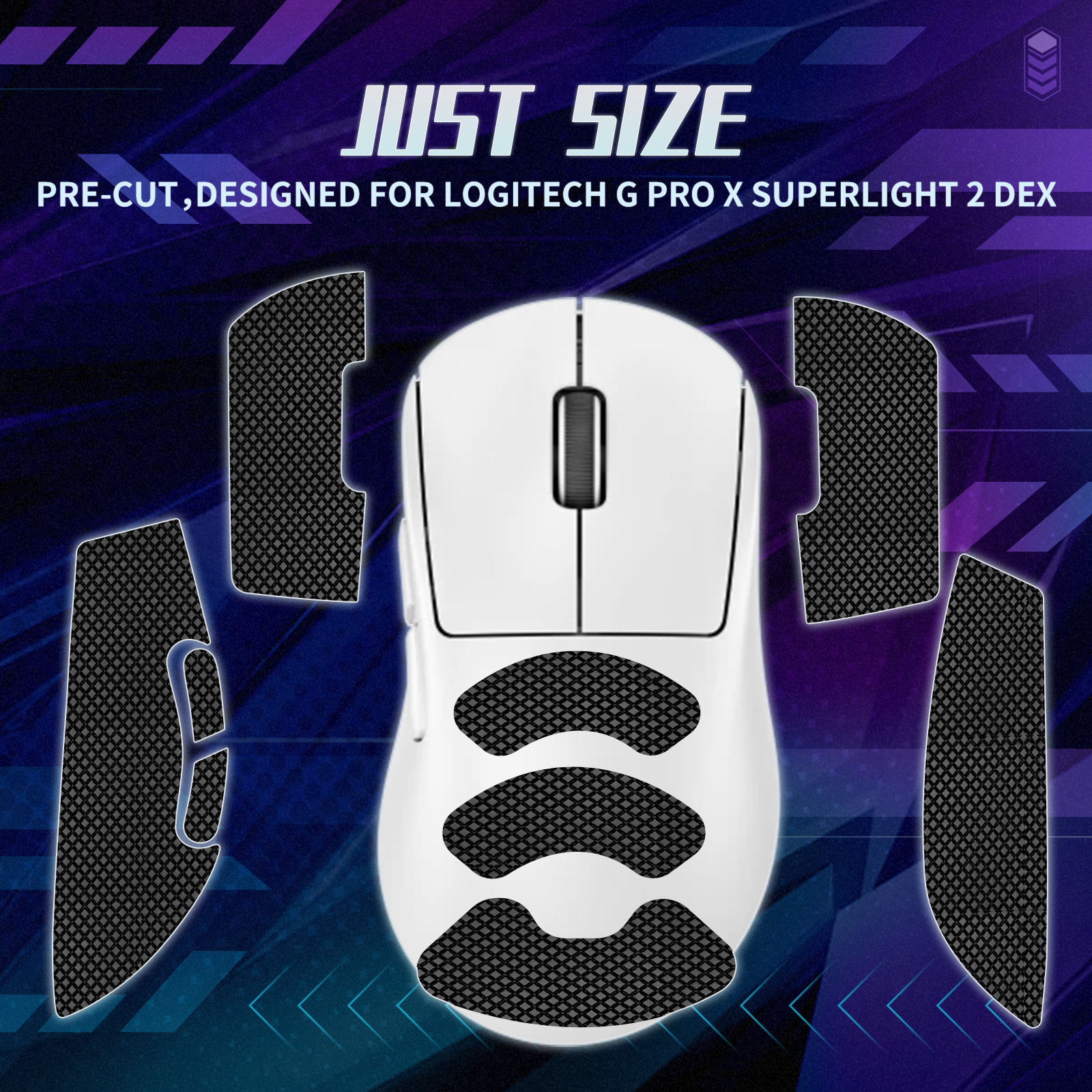 1 Pack TALONGAMES Mouse Grip Tape for Logitech G PRO X Superlight 2 DEX ...