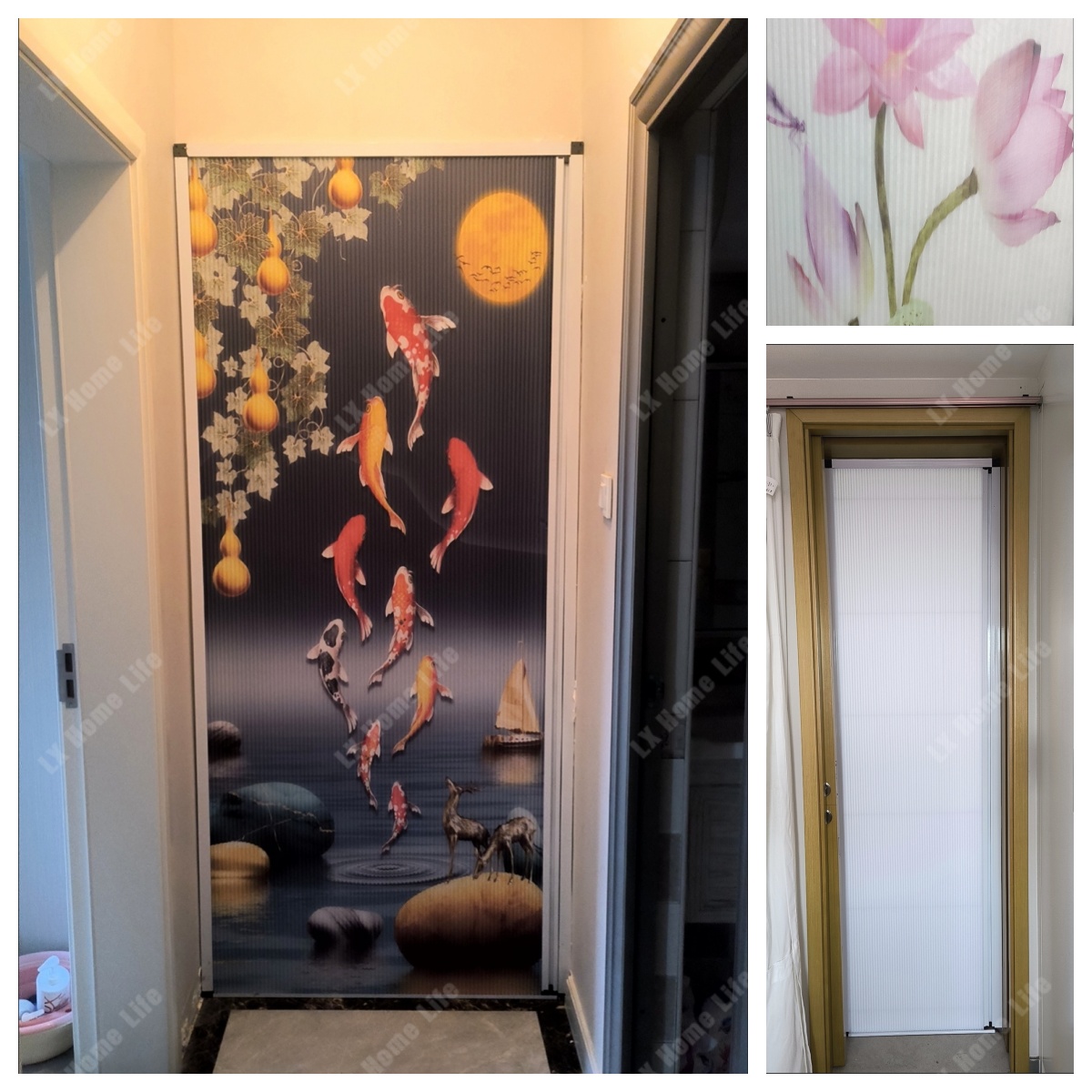 Honeycomb Folding Door Invisible Partition Door Kitchen Sliding Door ...