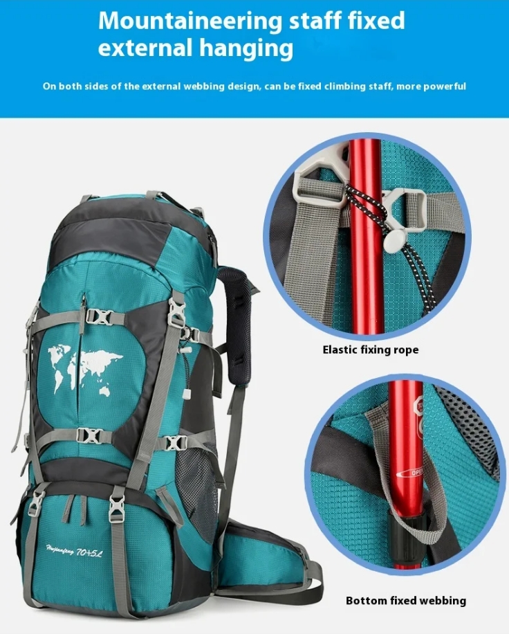 Ready Stock 75L Professional Hiking Backpack Waterproof Mountaineering ...