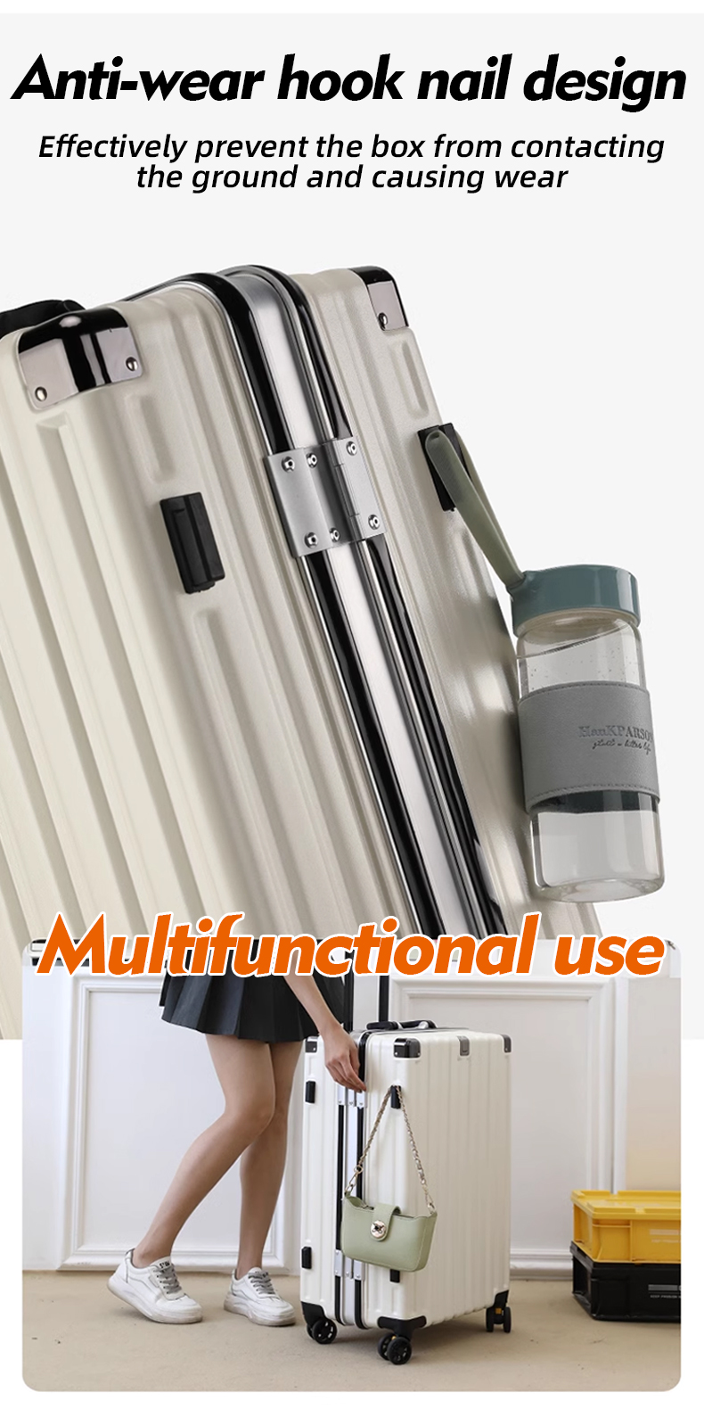 DY 【SG Local Seller】New Aluminum Metal Trolley bag carry on luggage ...