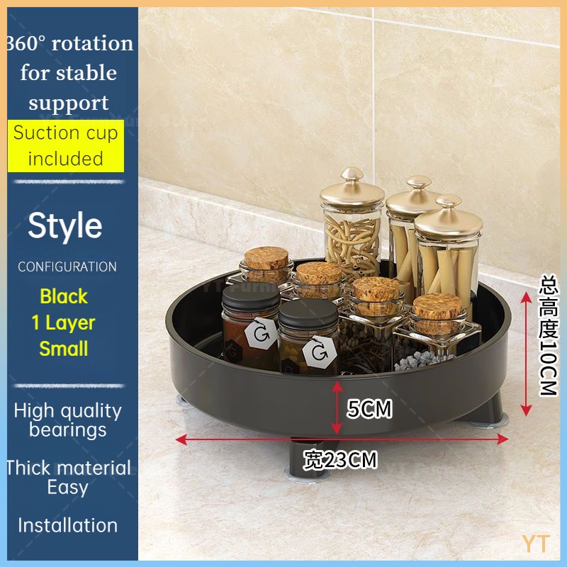 360 Rotating Seasoning Organizer Rotating Tray Tunable Spinning Lazy ...