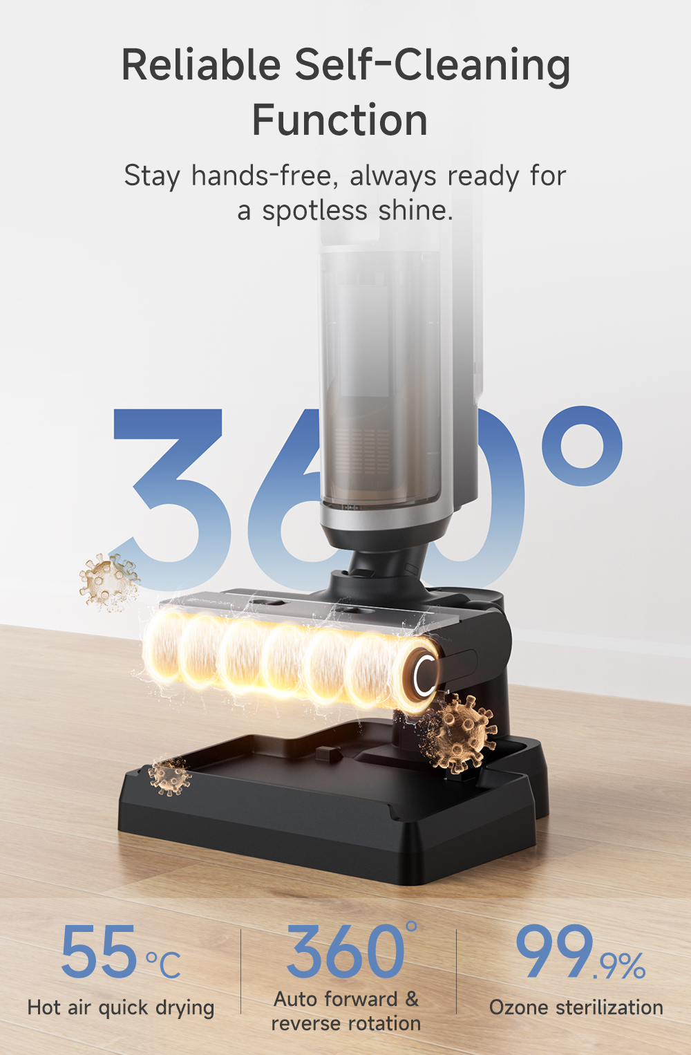 Simplus Floor Washer | 20,000Pa Suction Power | 810ml Water Tank ...