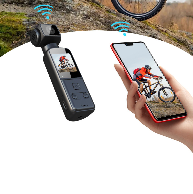4K Ultra HD Pocket Action Camera 270° Rotatable Vlog Wifi Mini Sports ...