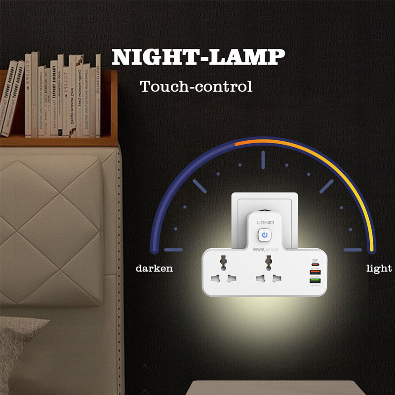 [SG Ready Stock] LDNIO UK PLUG Power Socket 2 Way T-Adaptor 2 USB ...