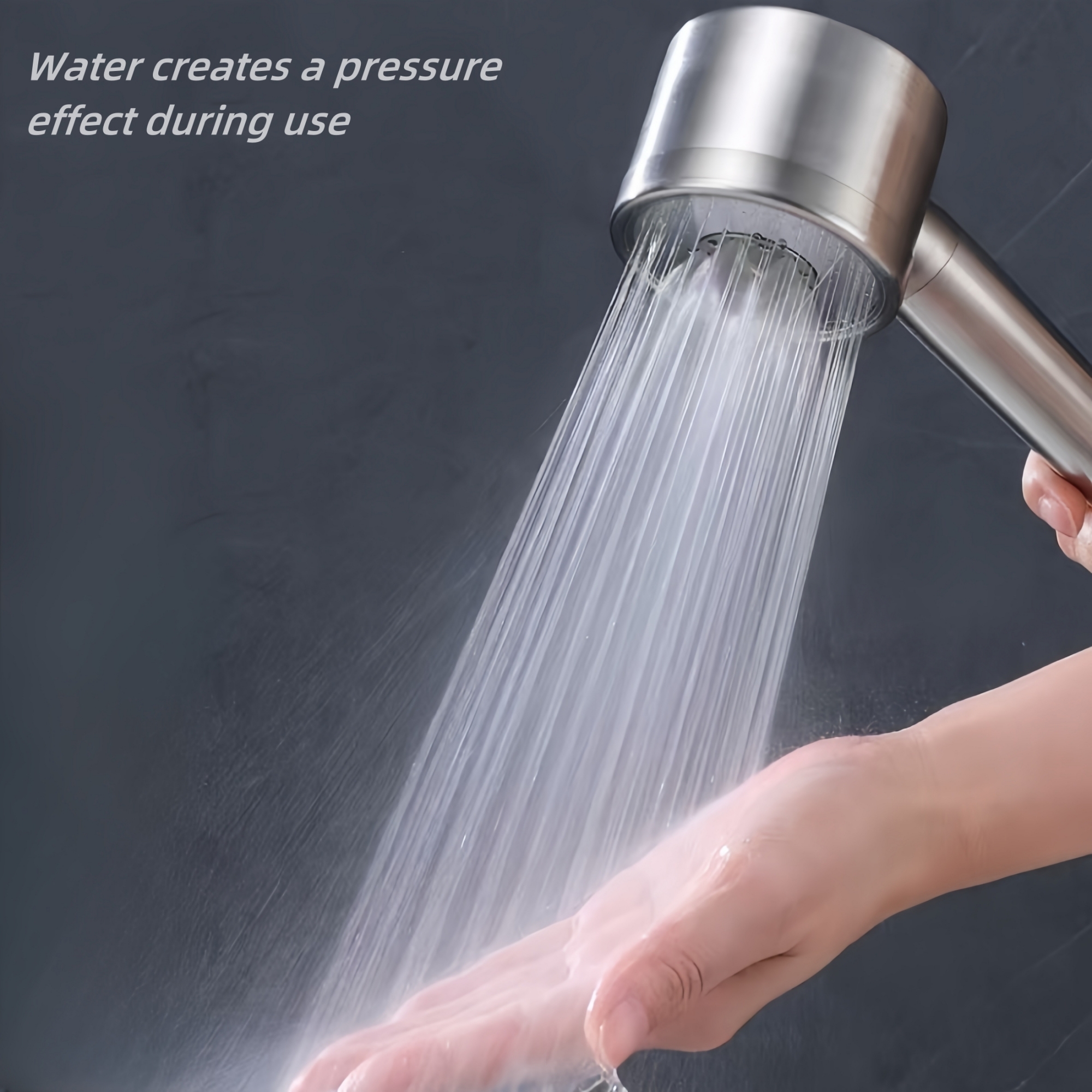 Stainless steel shower head, shower head, pressurized shower head ...