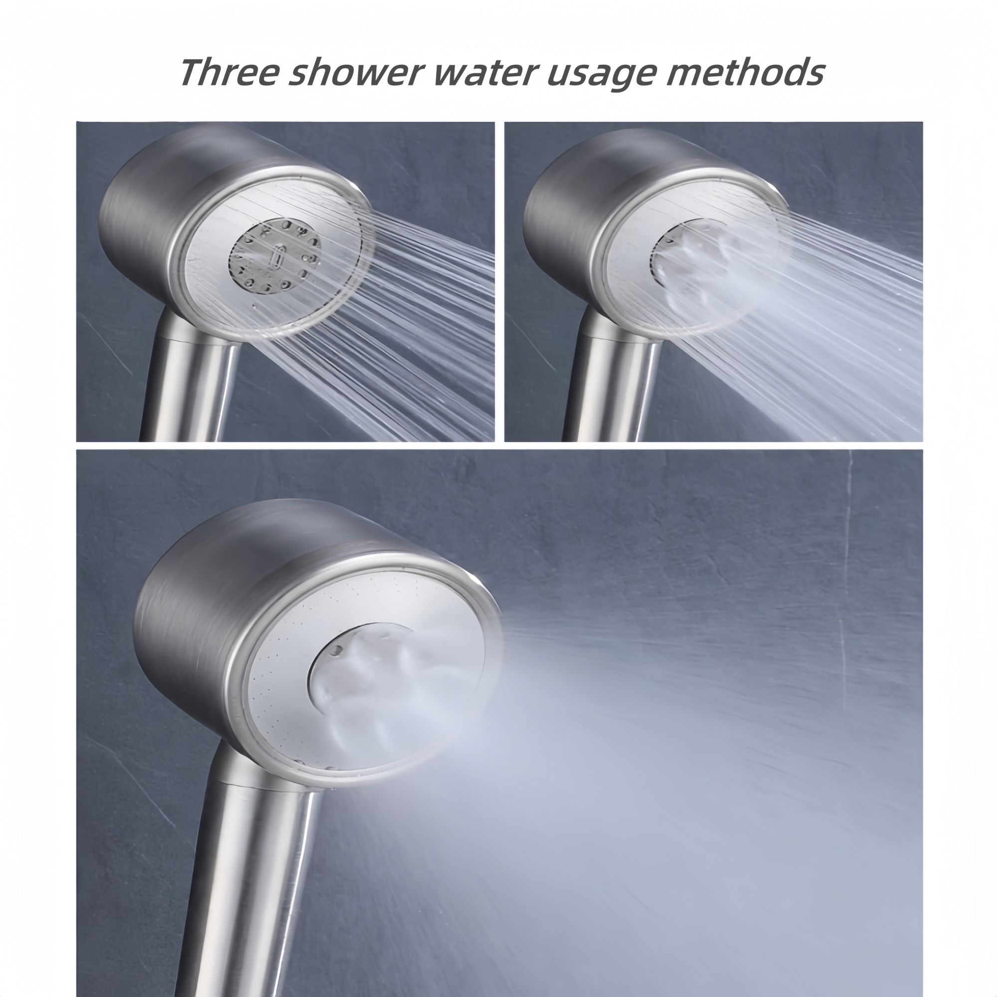 Stainless steel shower head, shower head, pressurized shower head ...
