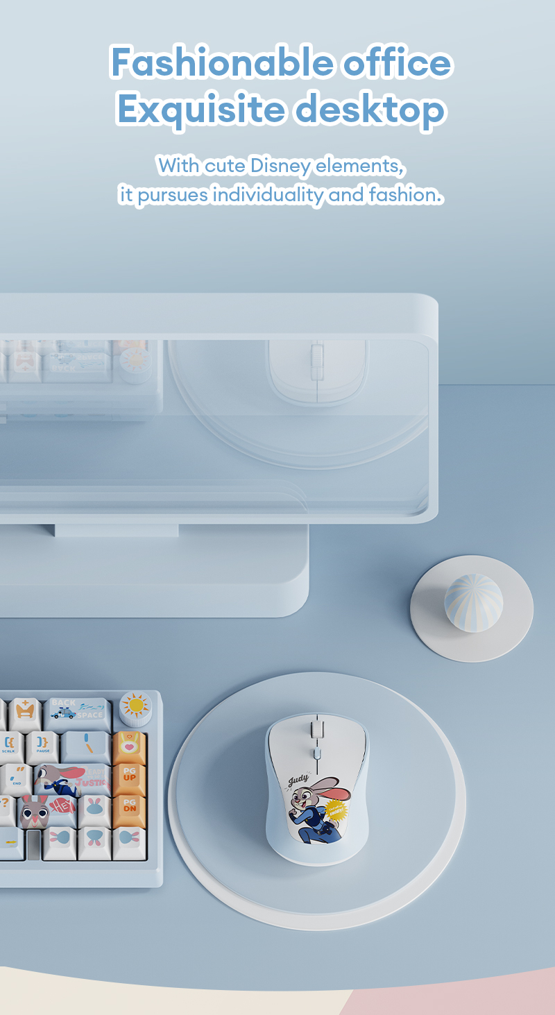 Disney QS-MS07 Wireless Mouse Stable Connection Sweatproof Comfortable ...