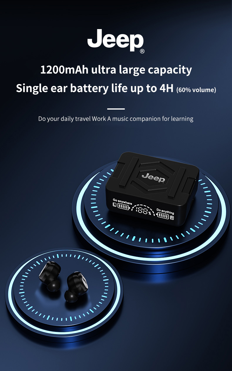 Jeep EW130 TWS True Wireless Bluetooth Earphone HD Calls Noise ...