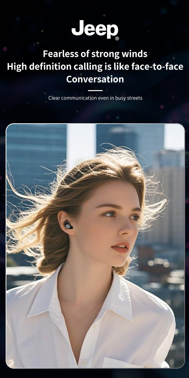 Jeep EW130 TWS True Wireless Bluetooth Earphone HD Calls Noise ...