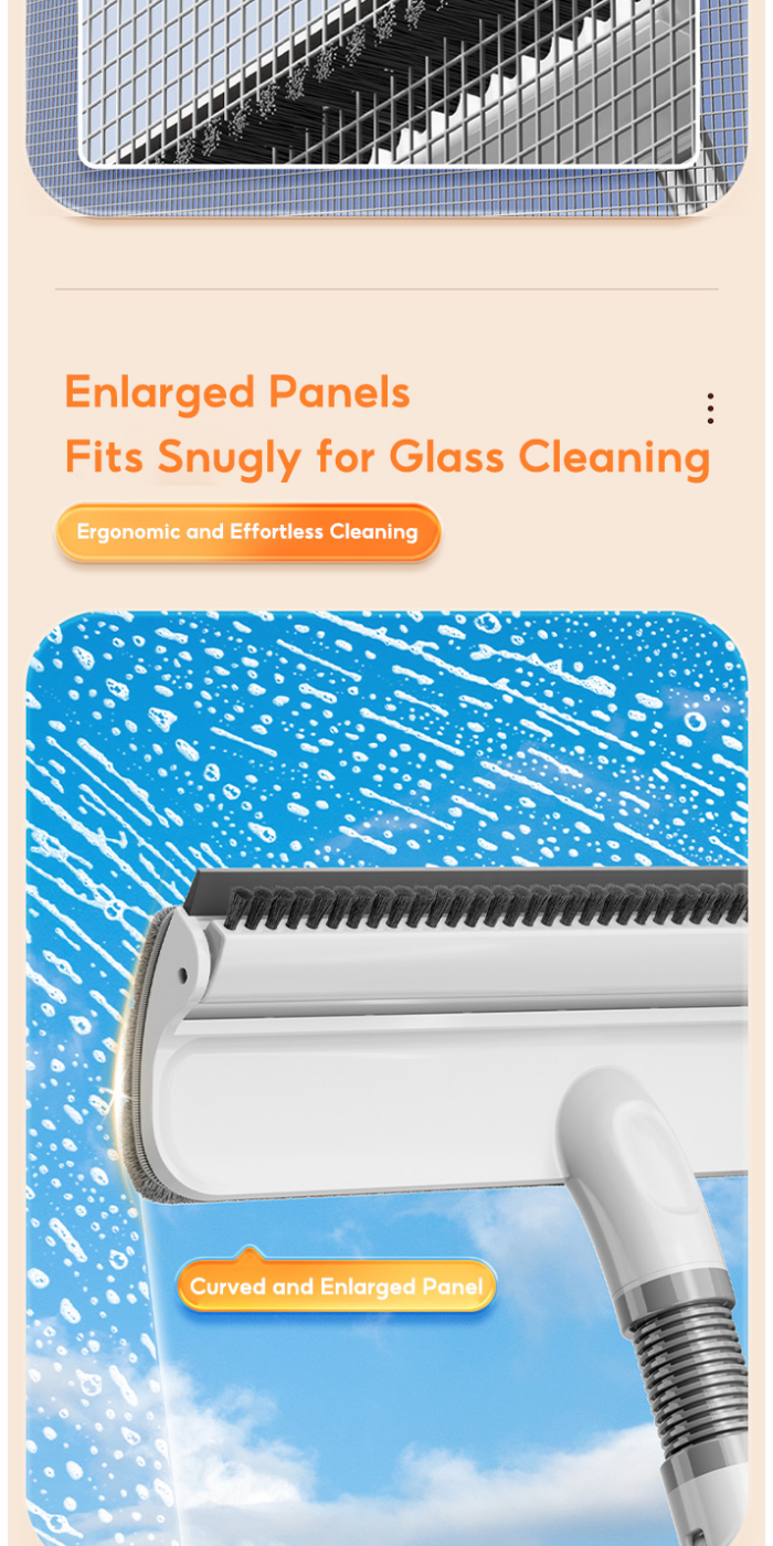 LOOLALA Multifunctional Window Cleaner Wiper Long Handle Brush Car Wash ...