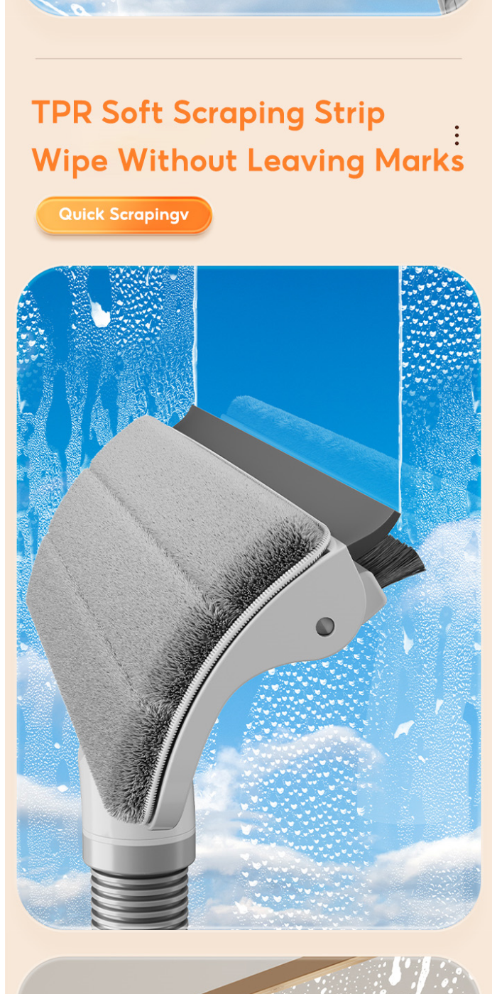 LOOLALA Multifunctional Window Cleaner Wiper Long Handle Brush Car Wash ...