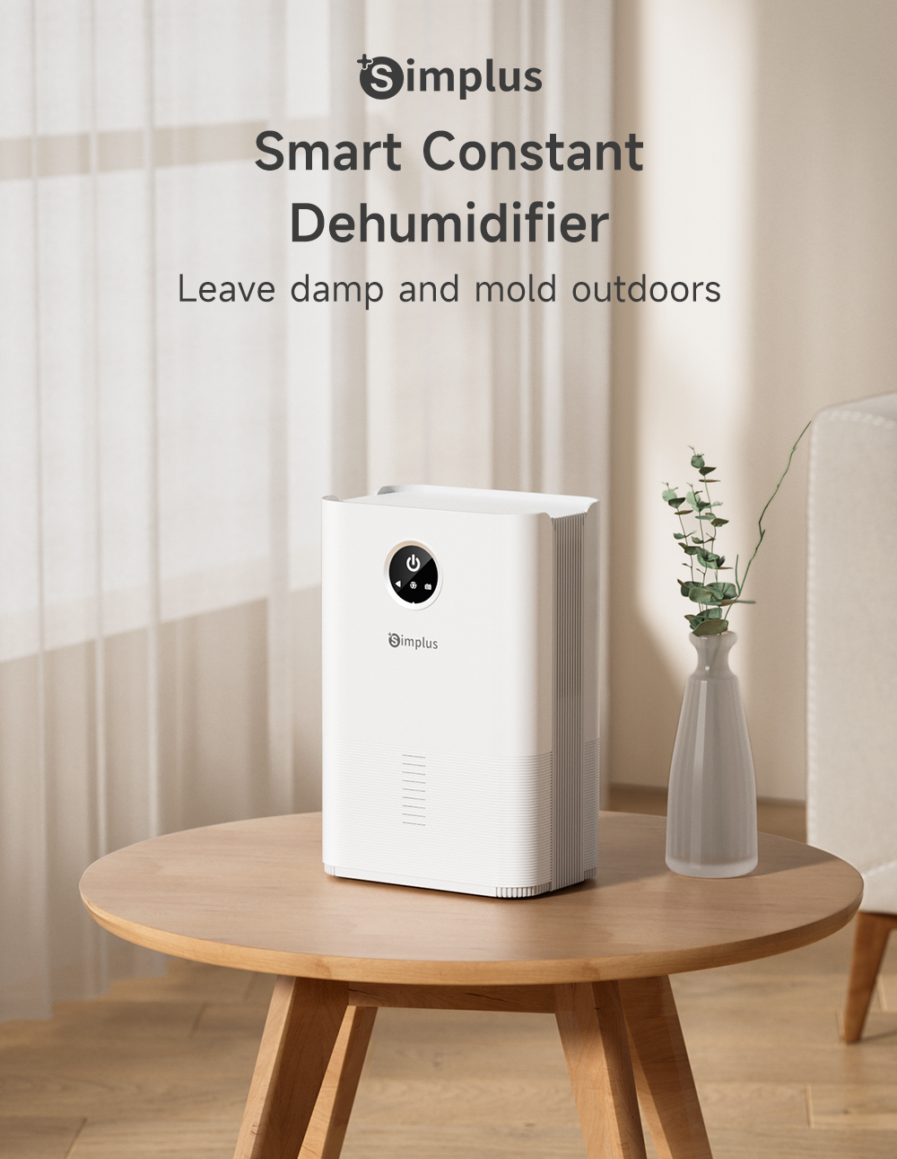 Simplus Dehumidifier | 500ml/Day | 1L Tank | Home Dehumidifying
