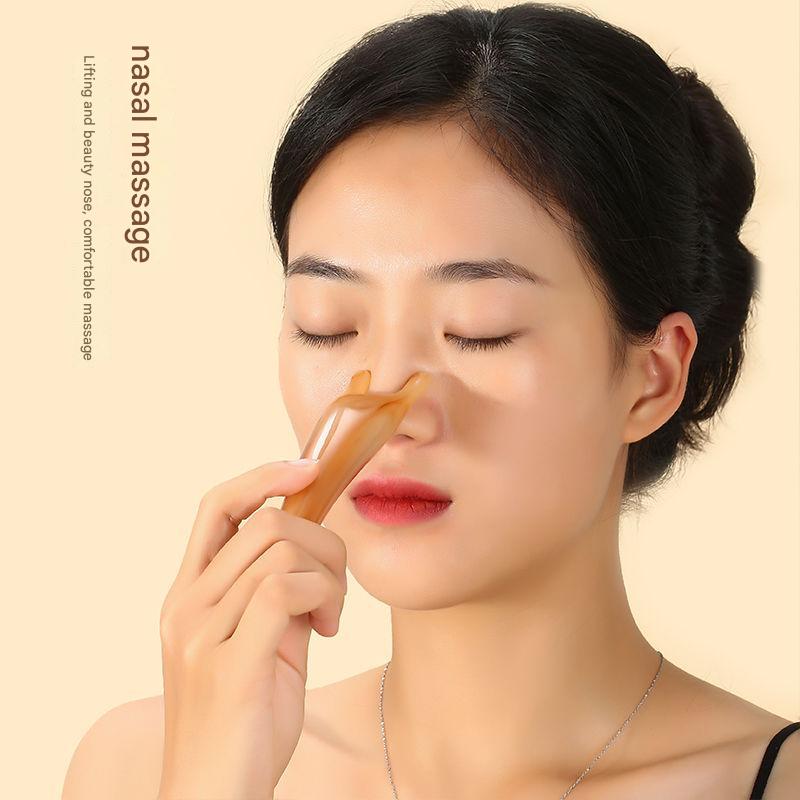 [COD] Face Nose Lifting Guasha Scraping Massage Facial Tools Resin Nose ...