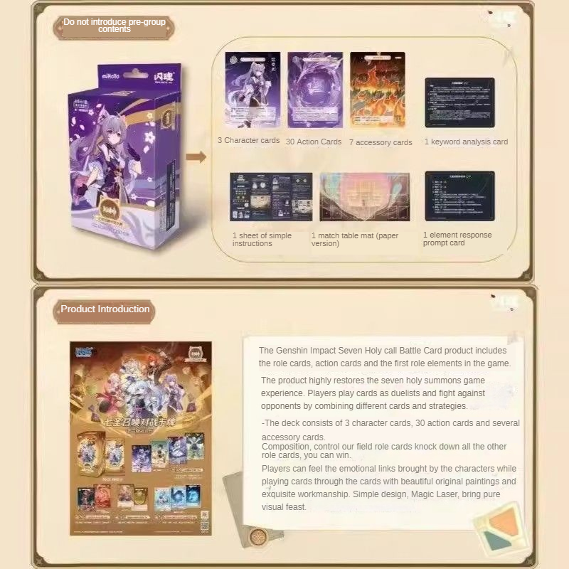 Authentic ShiningSoul Genshin Impact Genius Invocation TCG peripheral ...