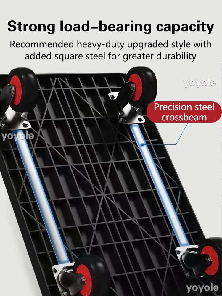 Heavy Duty Trolley With Wheels Trolley Cart Foldable Platform Trolley ...