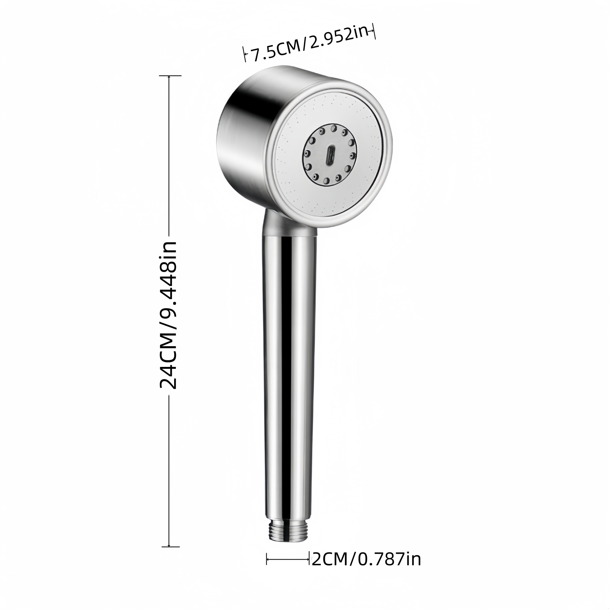 Stainless steel shower head, shower head, pressurized shower head ...