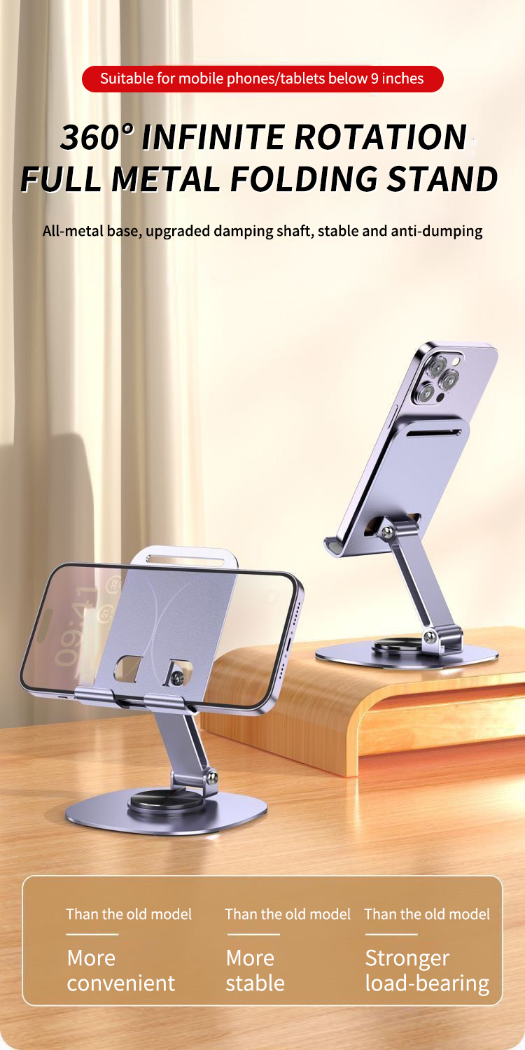 [SG] 360° Adjustable All Metal Phone Holder Phone Stand Desktop Tablet ...
