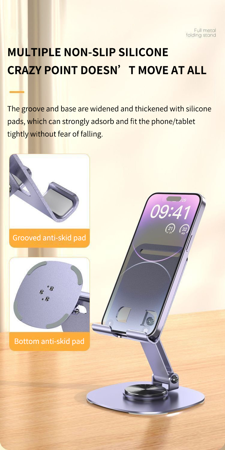 [SG] 360° Adjustable All Metal Phone Holder Phone Stand Desktop Tablet ...