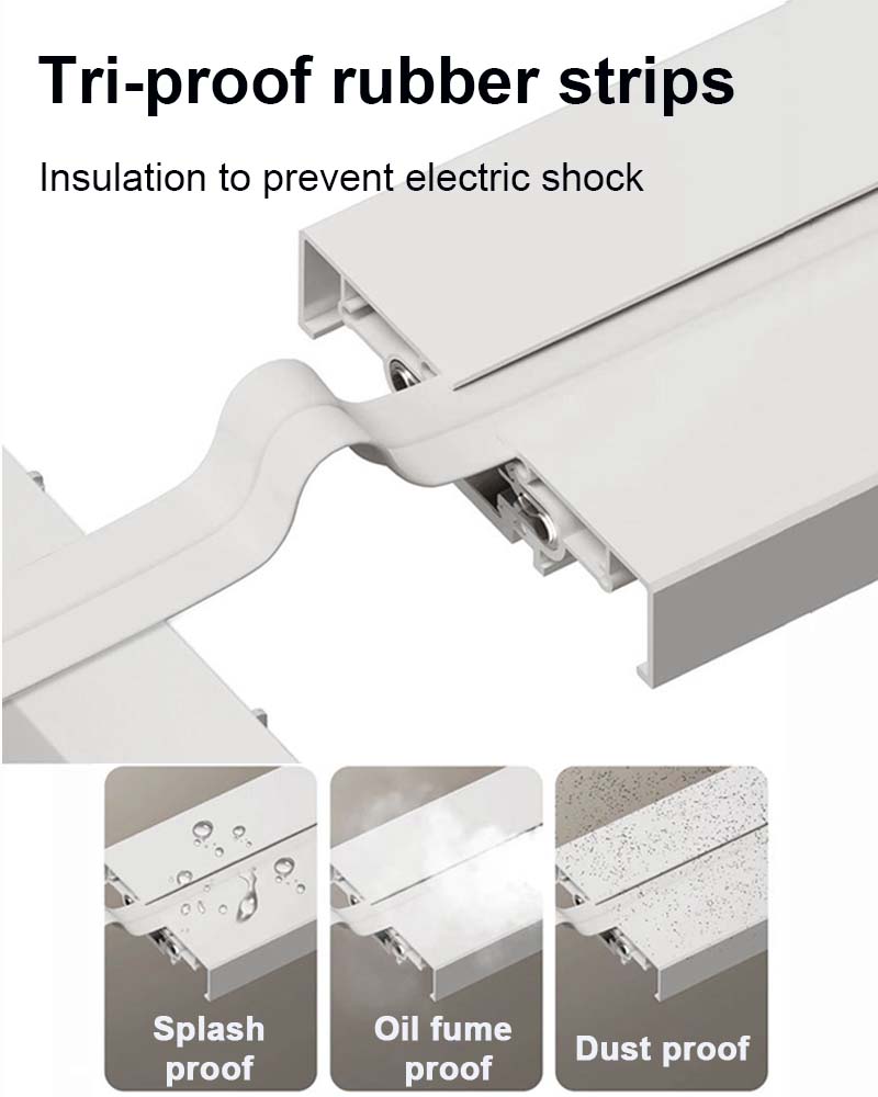 Waterproof Track Power Socket Home Kitchen Appliances Surface Mounted ...