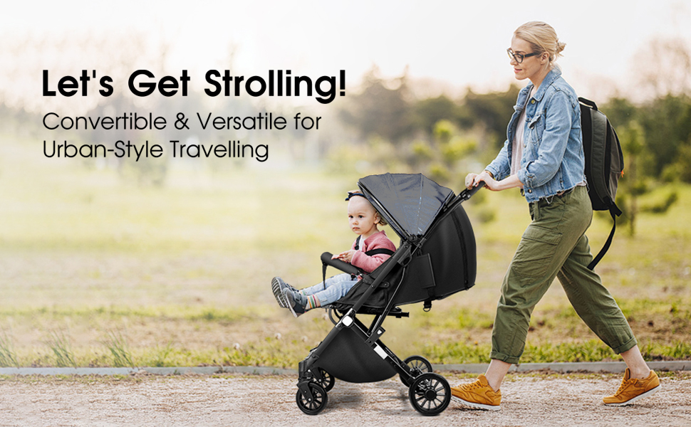 SG STOCK Baby Stroller Foldable Kids Travel Cart Cabin Travel Stroller ...