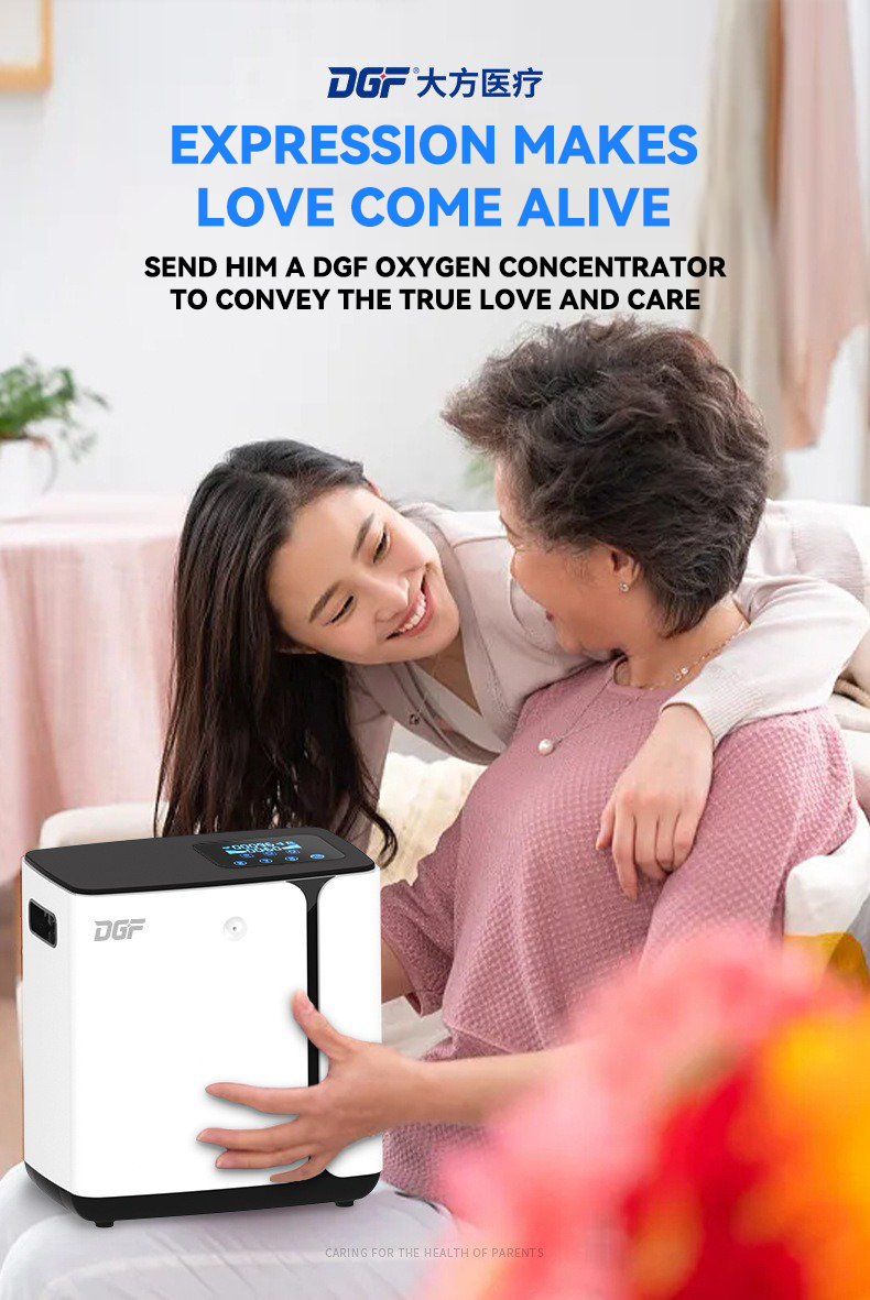 1L-8L Home Oxygen Concentrator Touch Screen Portable Oxygen ...