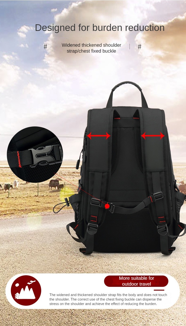 My available 50/60/80L Travel bagpack man expandable waterproof 17 inch ...