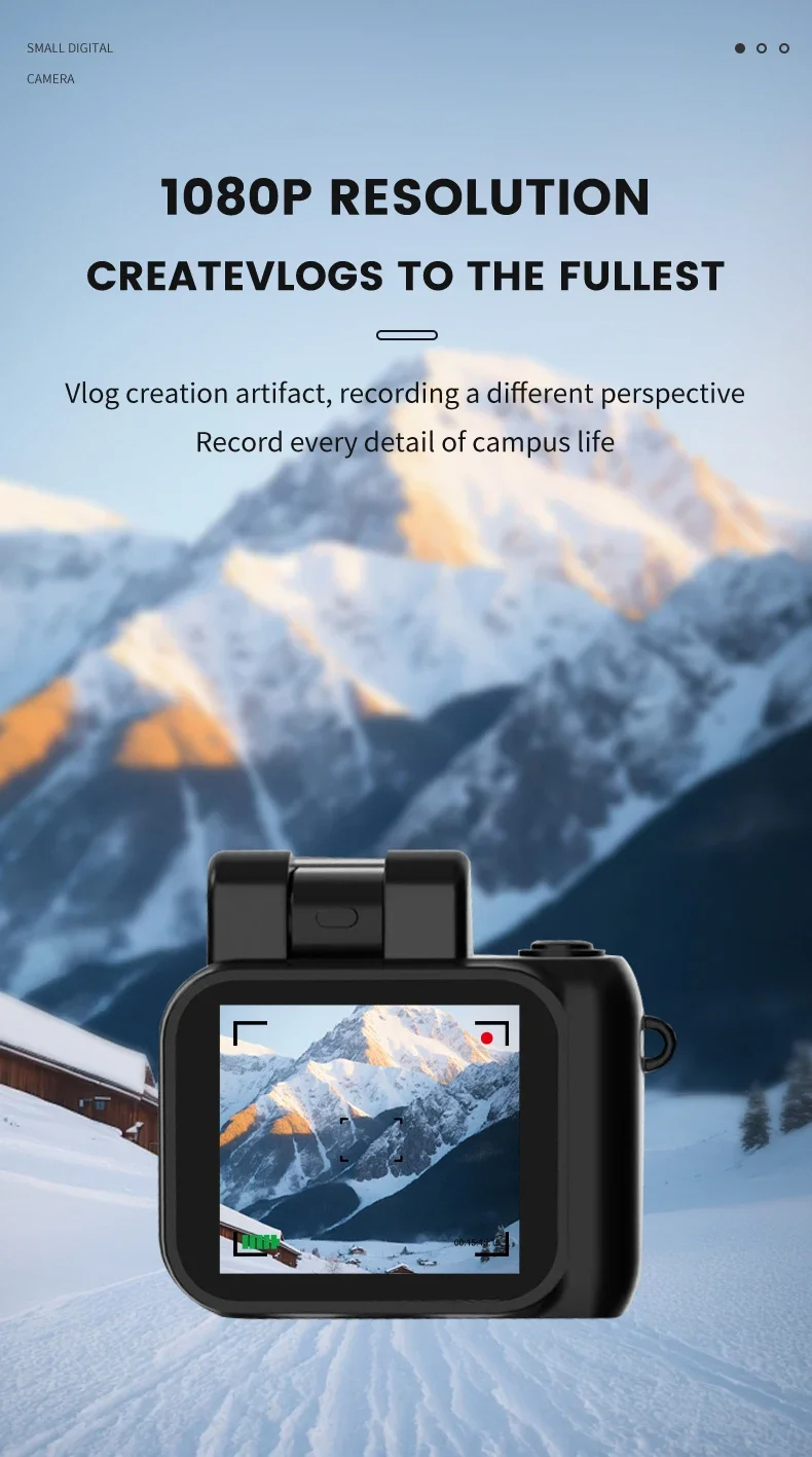 Y4000 HD1080P Mini Digital Camera Portable Pocket Cam with Flash Light ...