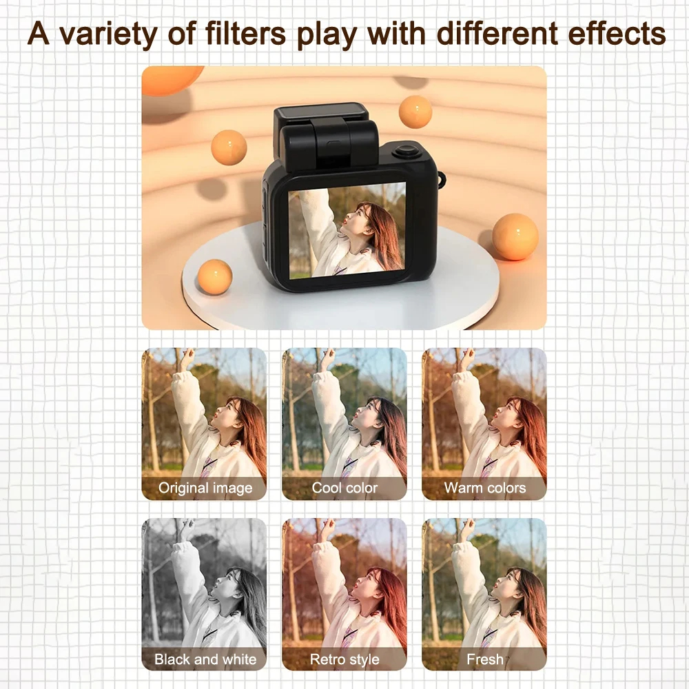 Y4000 HD1080P Mini Digital Camera Portable Pocket Cam with Flash Light ...