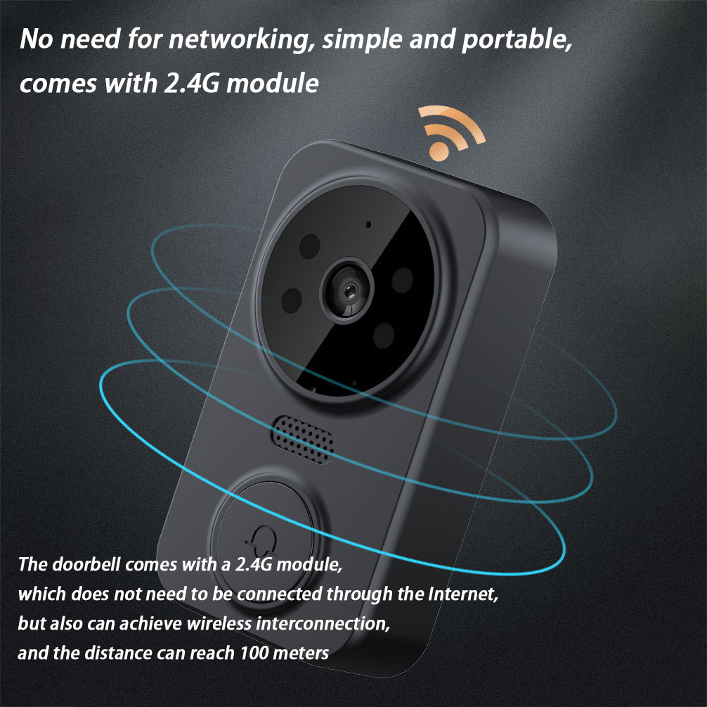【SG Stock】Video Doorbell No need app Camera wirh intercom for home ...