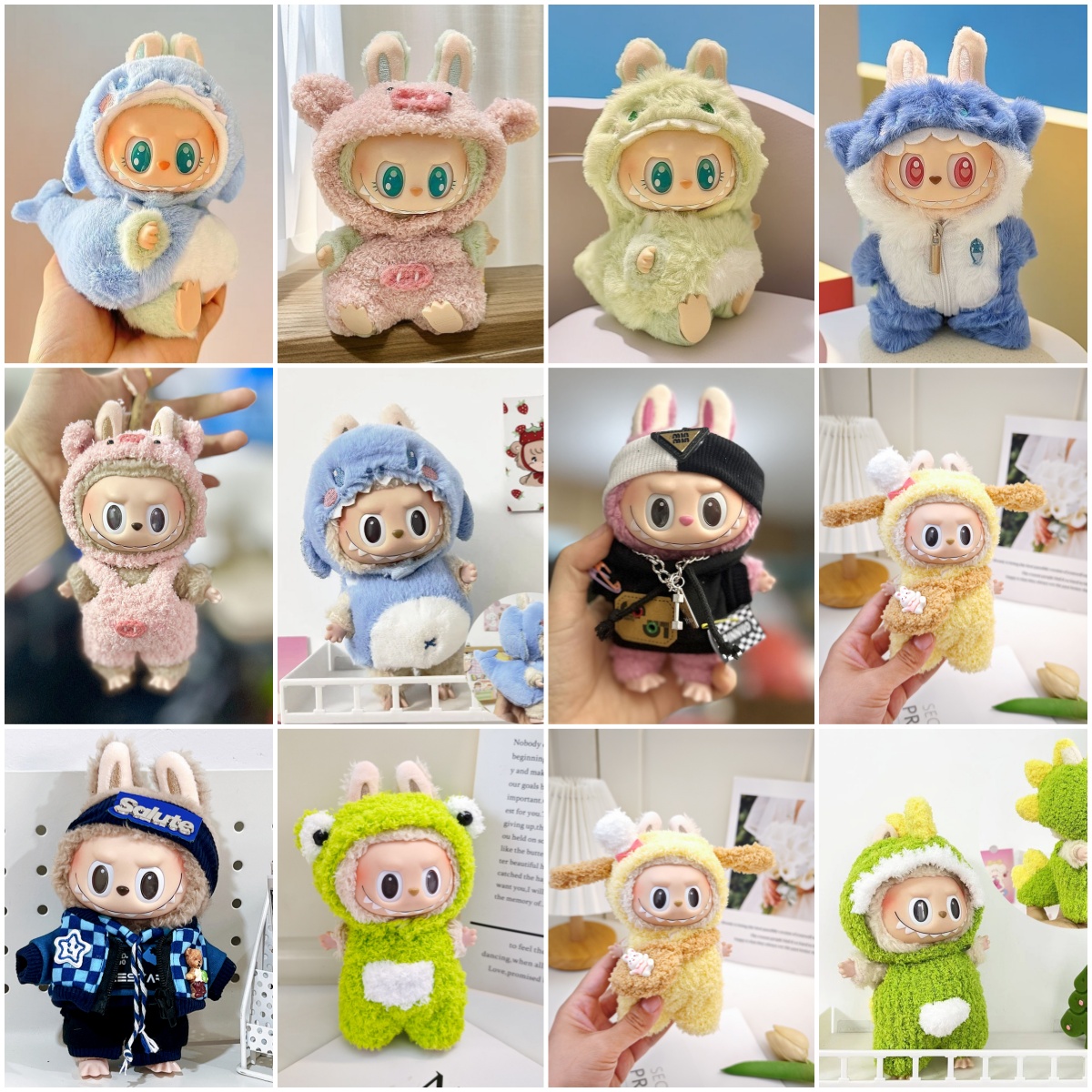 100 set Original Labubu Doll Clothes 15-20cm [Summer Outfit Set,Plush ...