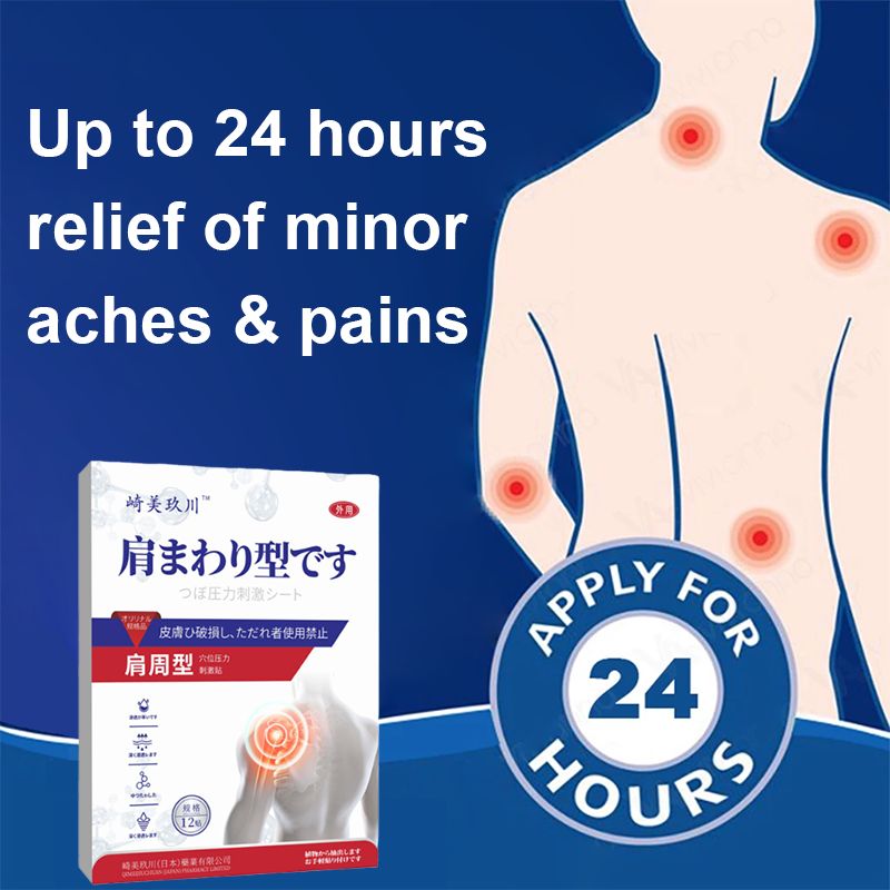 Original Japan 12PC frozen shoulder Muscle Pain Relief Plaster Herb ...