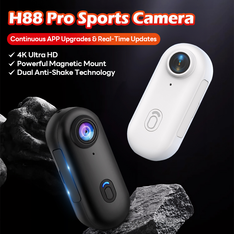 H88 pro 32GB FHD 4K Vlog Action Camera Mini Body Camera, Wearable ...
