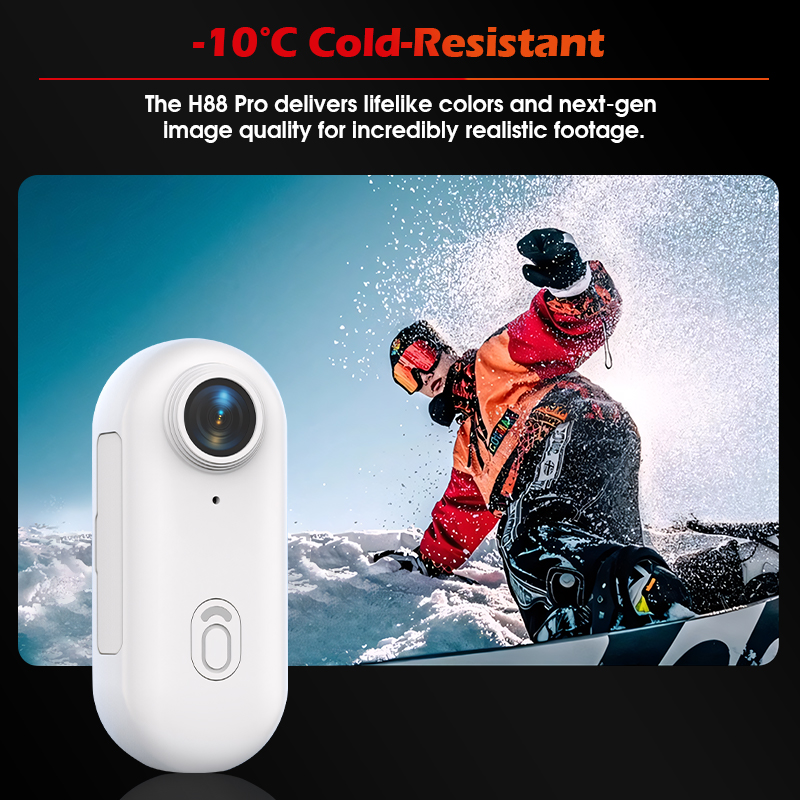 H88 pro 32GB FHD 4K Vlog Action Camera Mini Body Camera, Wearable ...