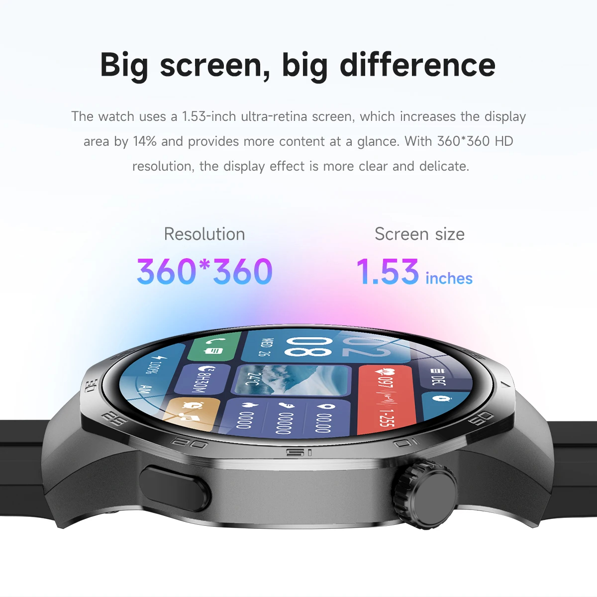 PAEAROFERO 2025 for Huawei WATCH GT5 Pro Military GPS Smart Watch for ...