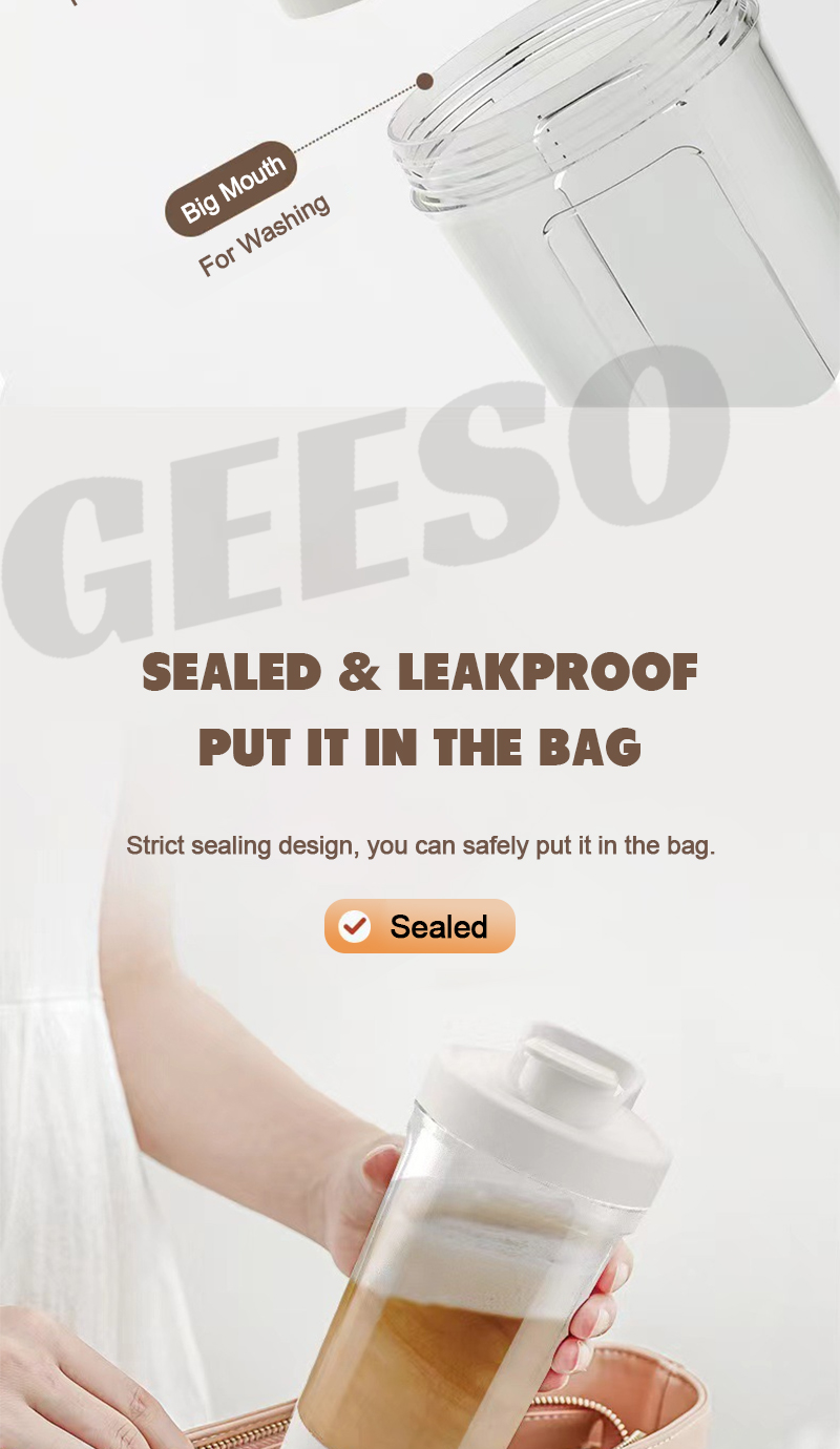 GEESO Electric Shaker Bottle Self Stirring Mug Rechargeable Portable ...