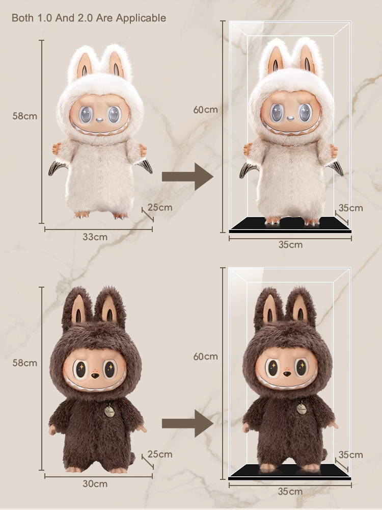 Labubu Zimomo Display Box Zimomo Display Case Popmart Acrylic Storage ...