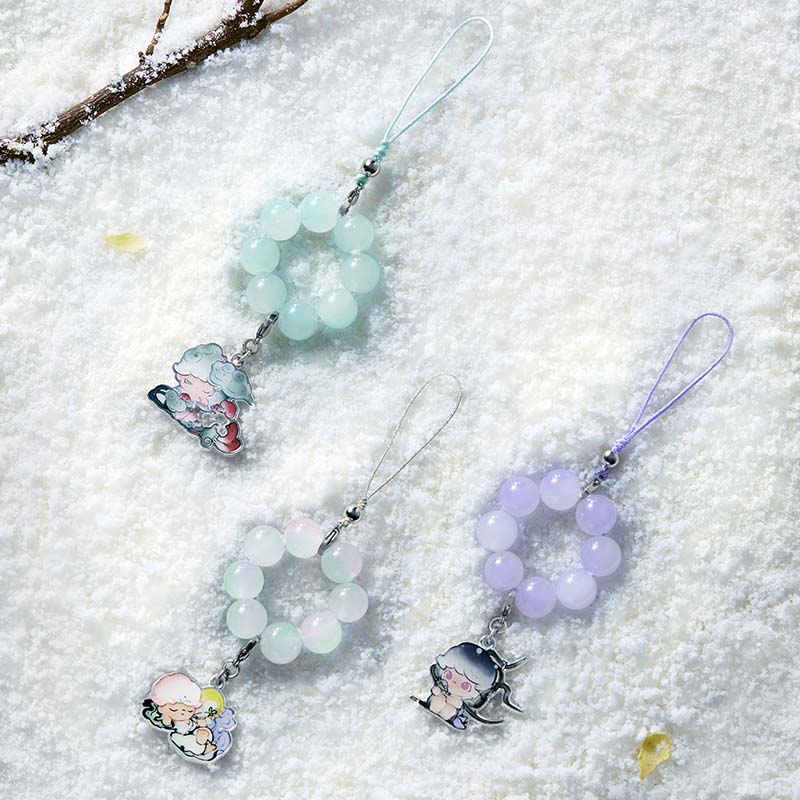 POPMART DIMOO One Wind Moon Series Bead Pendant Blind Box | Shopee ...