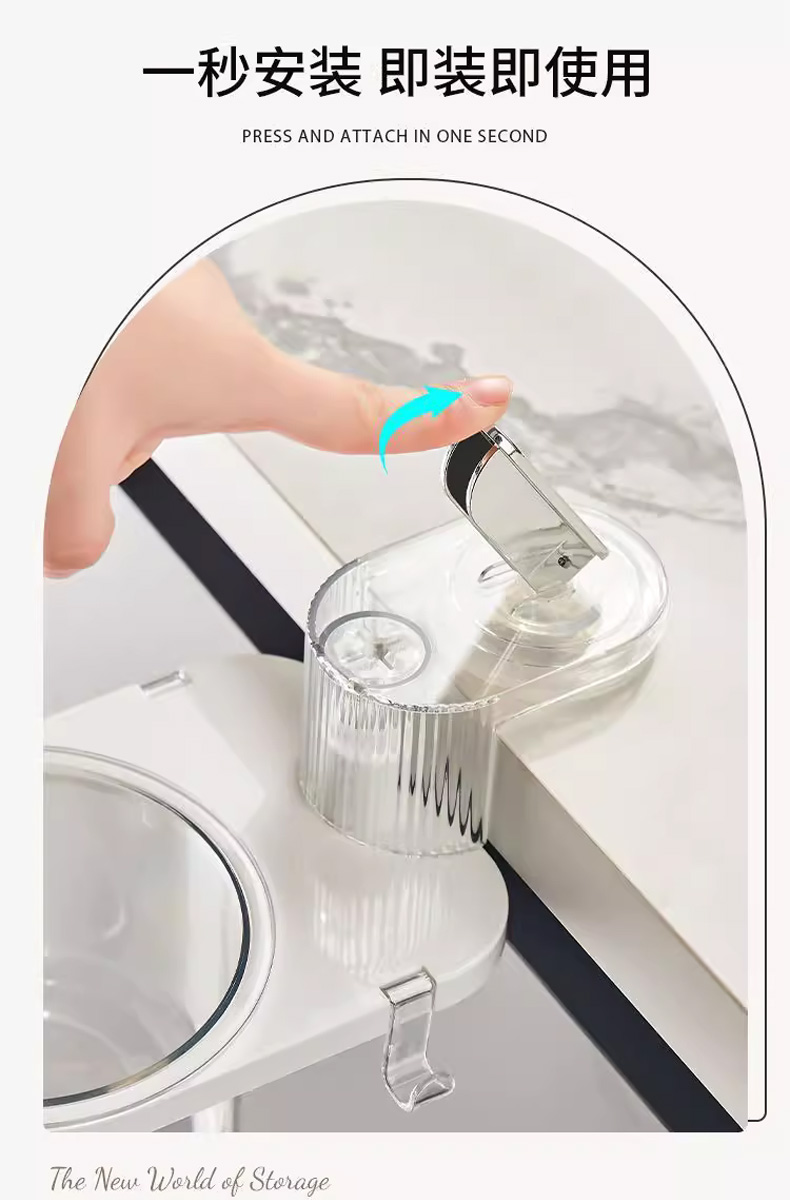 Suction cup Mini Type Rotary For Office Desktop Dustbin Hides Desk Side ...