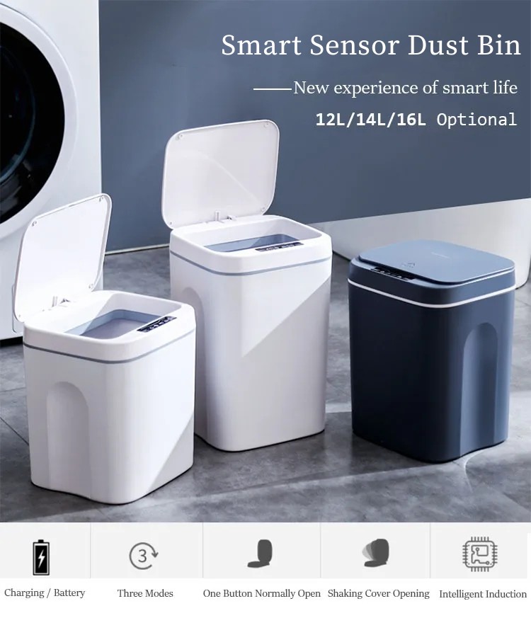 【SG READY STOCK】Smart Sensor Dust Bin Smart Waste Infrared Motion ...