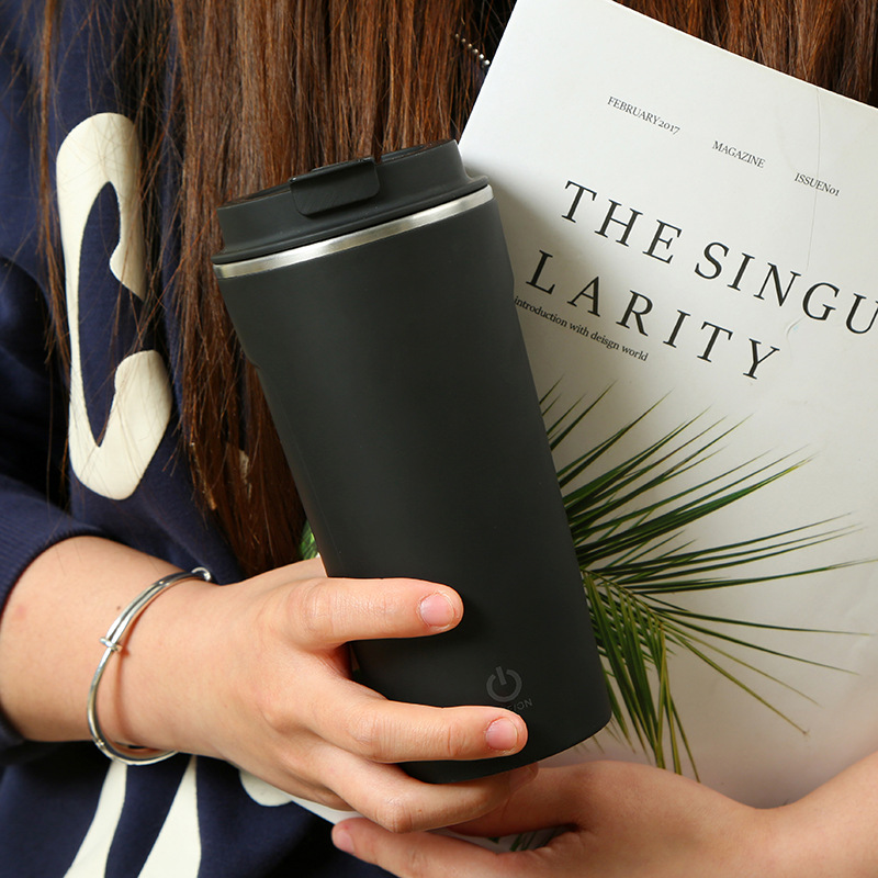 400ml Portable Double Stainless Steel Self Stirring Magnetic Thermal ...