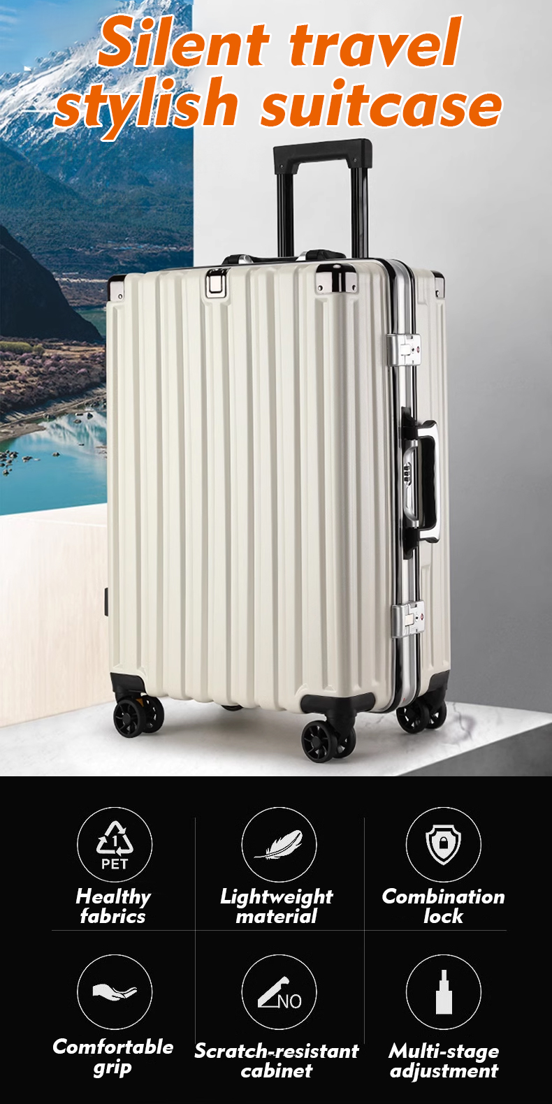 DY 【SG Local Seller】2025 New aluminium metal frame luggage with wheels ...