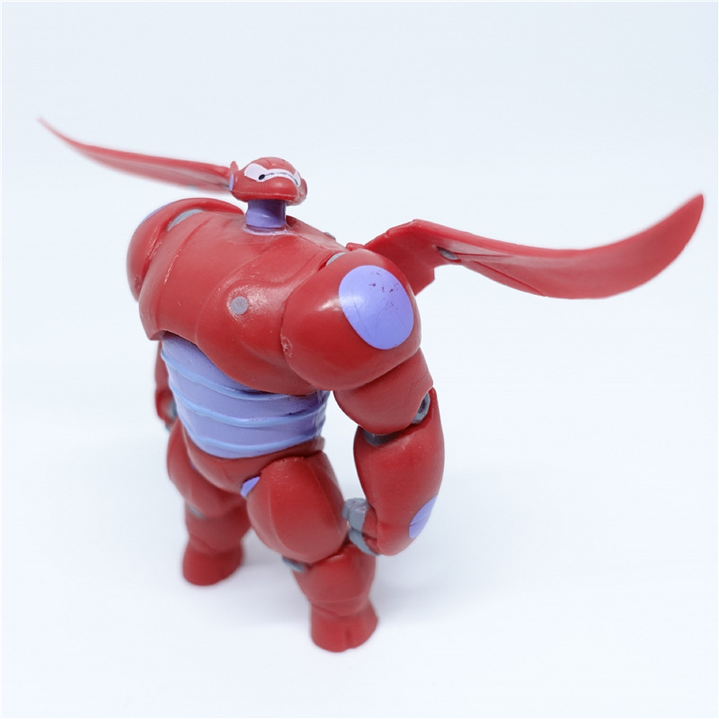 2Pcs/Set 8cm Big Hero 6 Anime Figure Baymax Invincible God of War Form ...