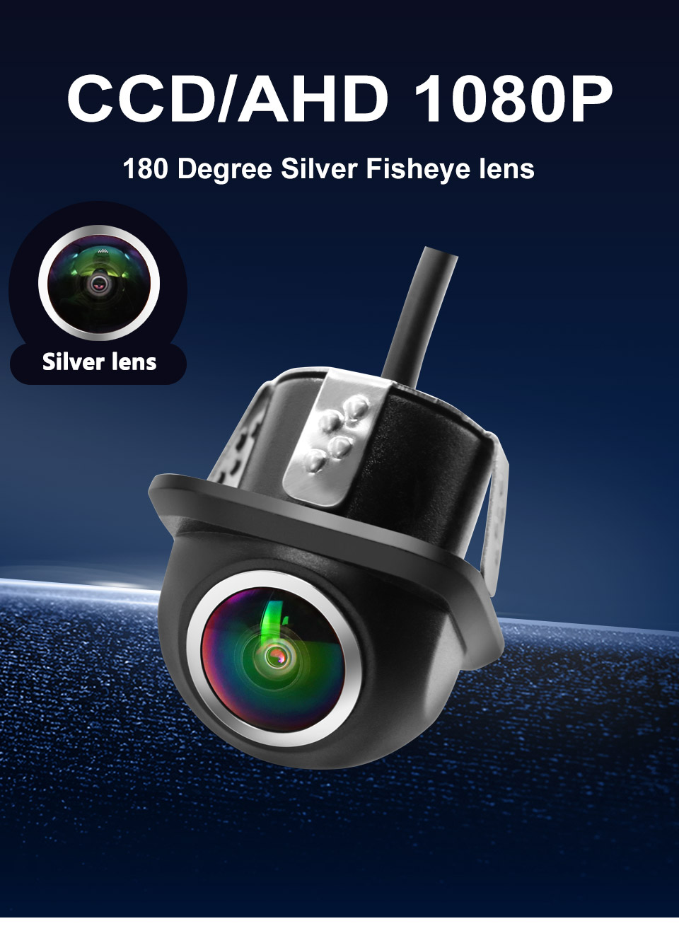Smartour Universal AHD 1080P 180 Degree Fisheye Lens Backup Camera ...