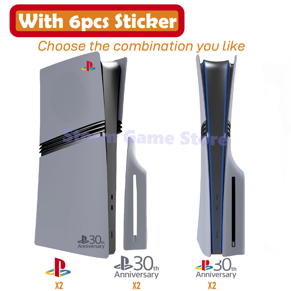 Limited 30th Anniversary for PS5 Pro Faceplate Vinyl Logo Sticker ...
