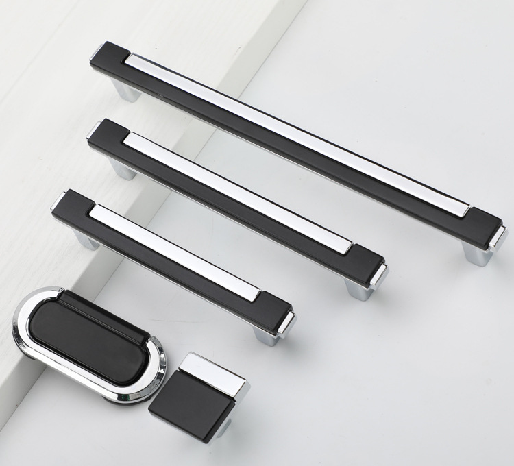 Light luxury Nordic minimalist cabinet door handle American square ...