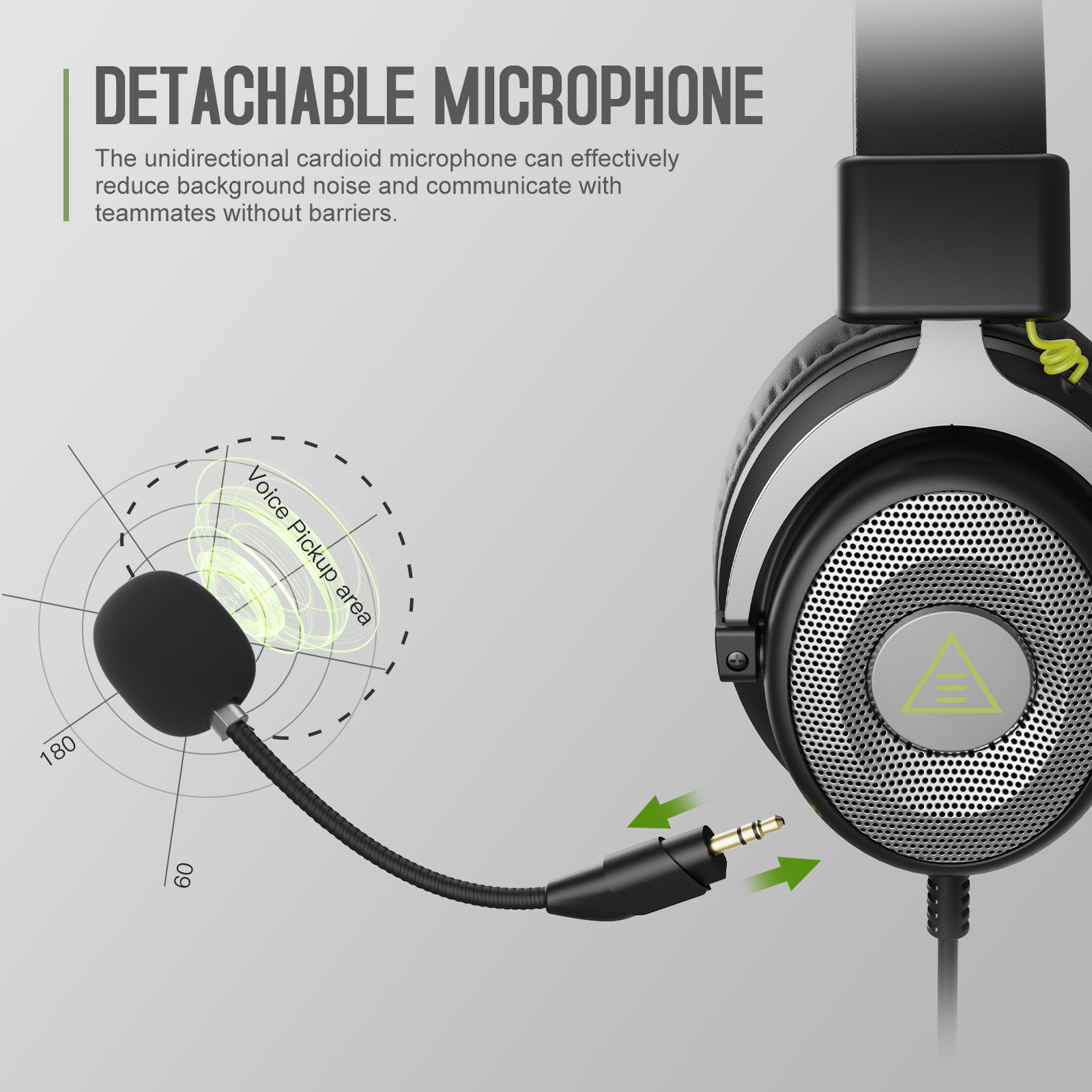 EKSA E900 AUX Wired Gaming Headset Stereo Over-Ear Headphone with ...