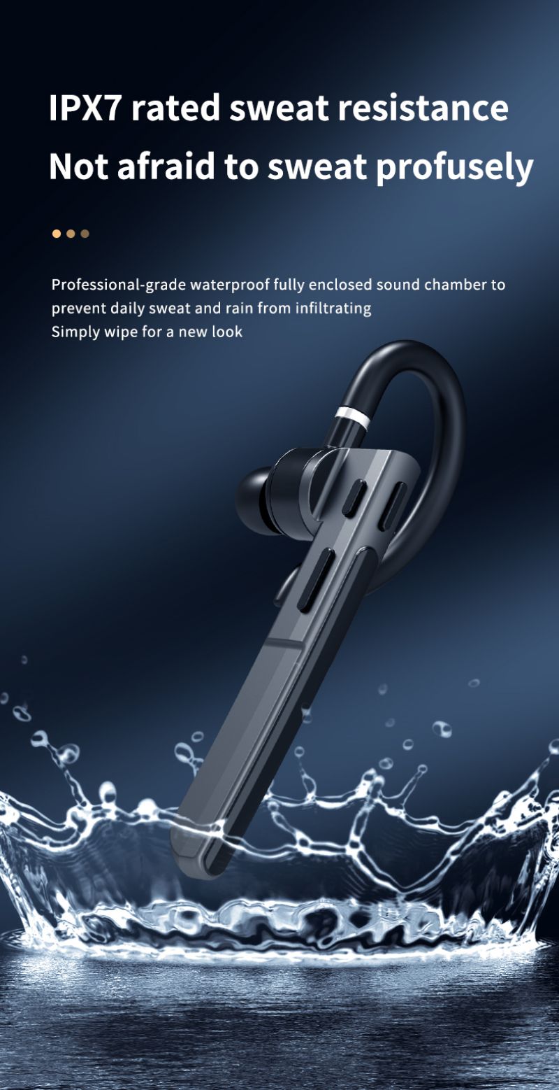 X6 Bluetooth Earphones 5.3 Headphones Stereo Handsfree Noise Canceling ...