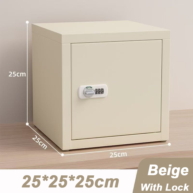 Desktop File Cabinet Small Iron Cabinet with Lock Office File Storage ...